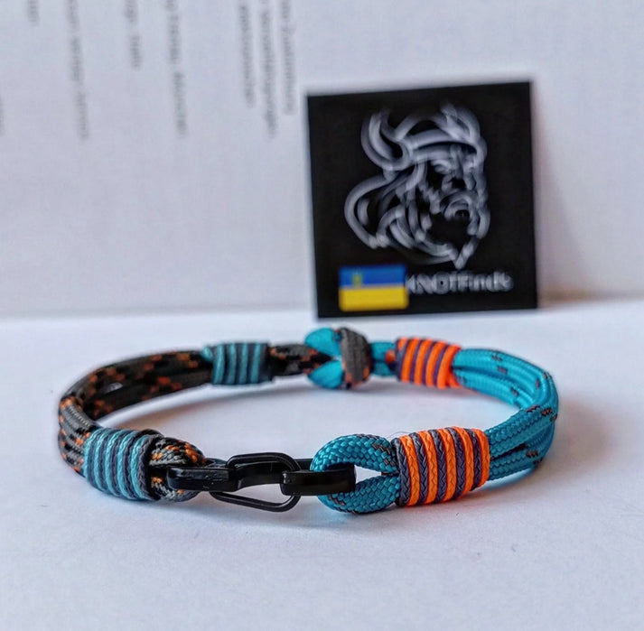 Thin paracord bracelet. Magic color. Skydiving bangle. Sunlight style ...