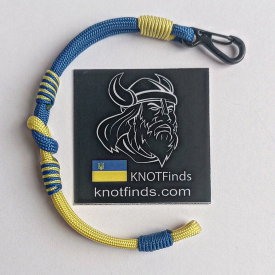 Ukrainian solidarity bracelet. Ukrainian flag. Thin paracord bracelet ...